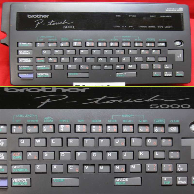 BROTHER P-TOUCH 5000 CASE COMPLETO