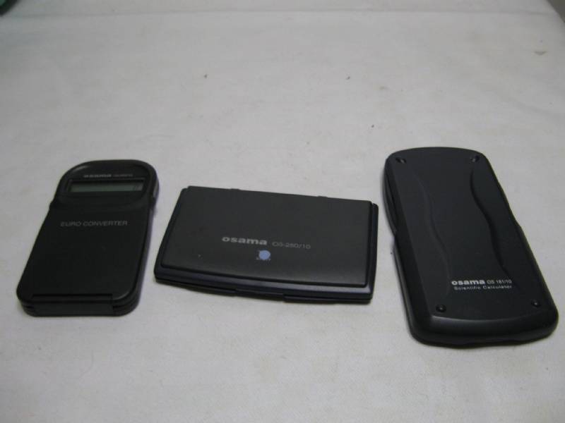 OSAMA OS-500/10 OS-250/10 OS 181/10 CALCOLATORI TASCABILI