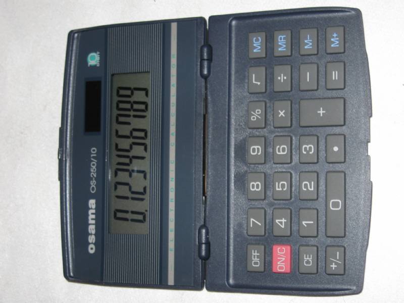 OSAMA OS-500/10 OS-250/10 OS 181/10 CALCOLATORI TASCABILI