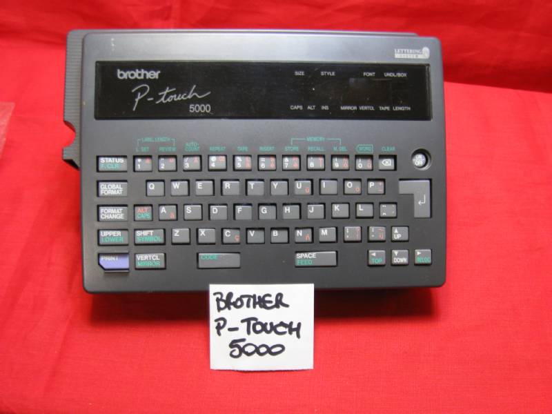 BROTHER P-TOUCH 5000 CASE COMPLETO