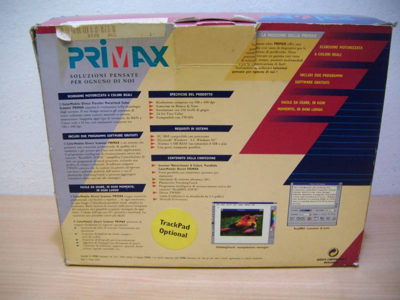 PRIMAX PM205C COLORMOBILE DIRECT SCANNER PORTATILE A COLORI