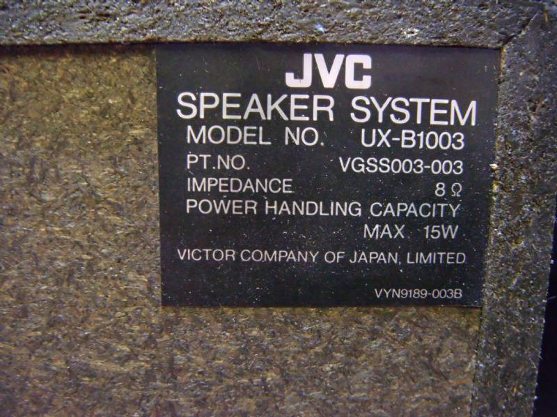 JVC UX-A3 CON CASSE E TELECOMANDO